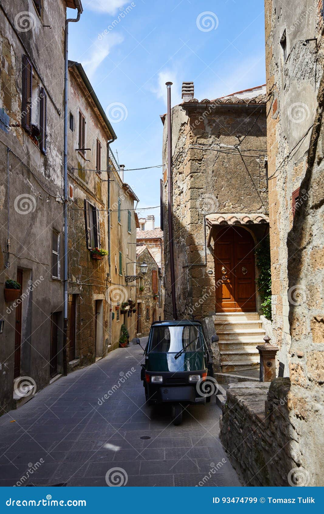 Old Tuscany Town. Italy Concept .. Stock Image - Image of europe ...