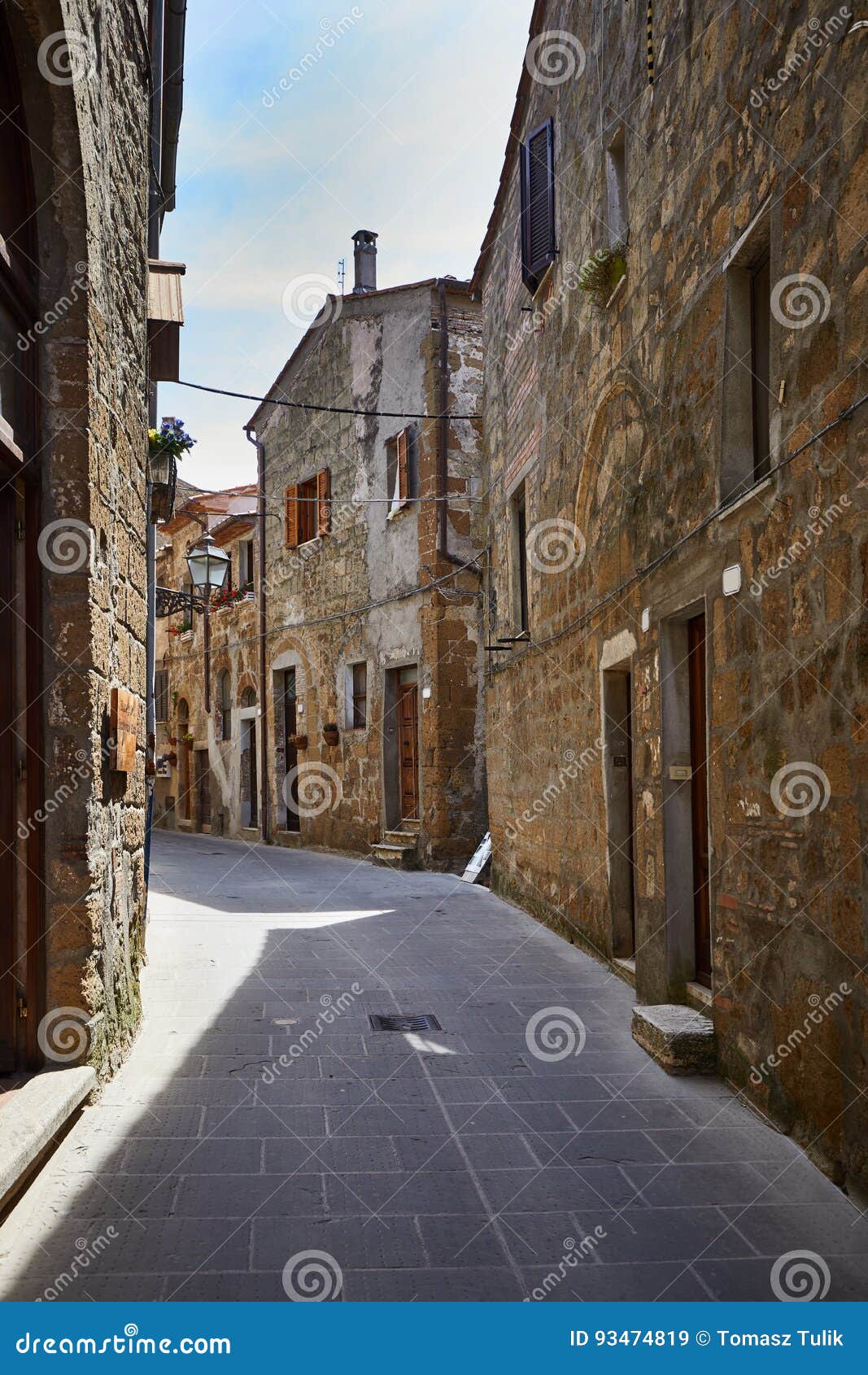 Old Tuscany Town. Italy Concept .. Stock Image - Image of summer ...