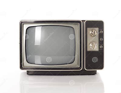 Old TV stock image. Image of brown, electronics, broadcast - 13132515