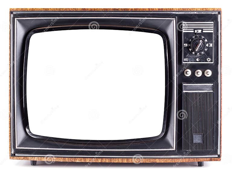 Old TV stock photo. Image of isolated, view, program - 29443328