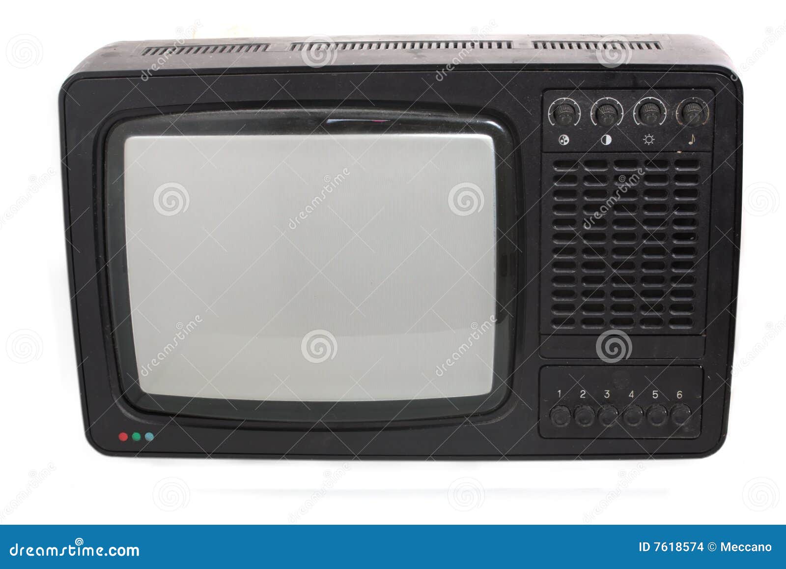 Old TV stock photo. Image of media, screen, retro, look - 7618574