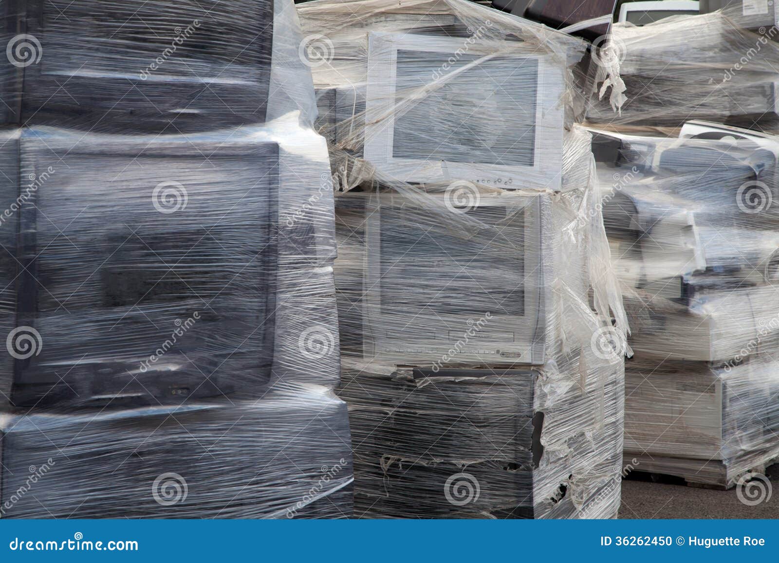 Old TV computers stock photo. Image of ruined, junkyard - 36262450