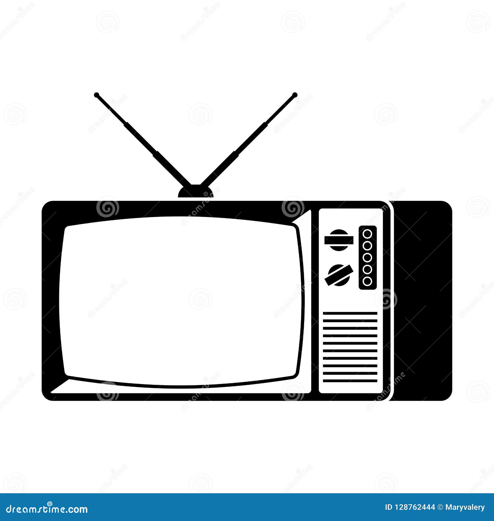 TV Icon. Television Icon. Retro Tv. Old Color Television Screen With ...