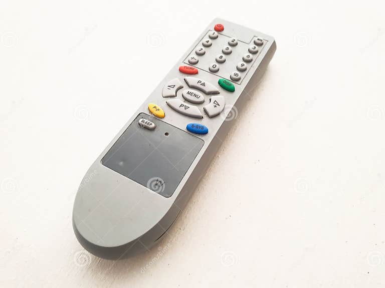 An old tv remote control stock image. Image of hard - 220586503