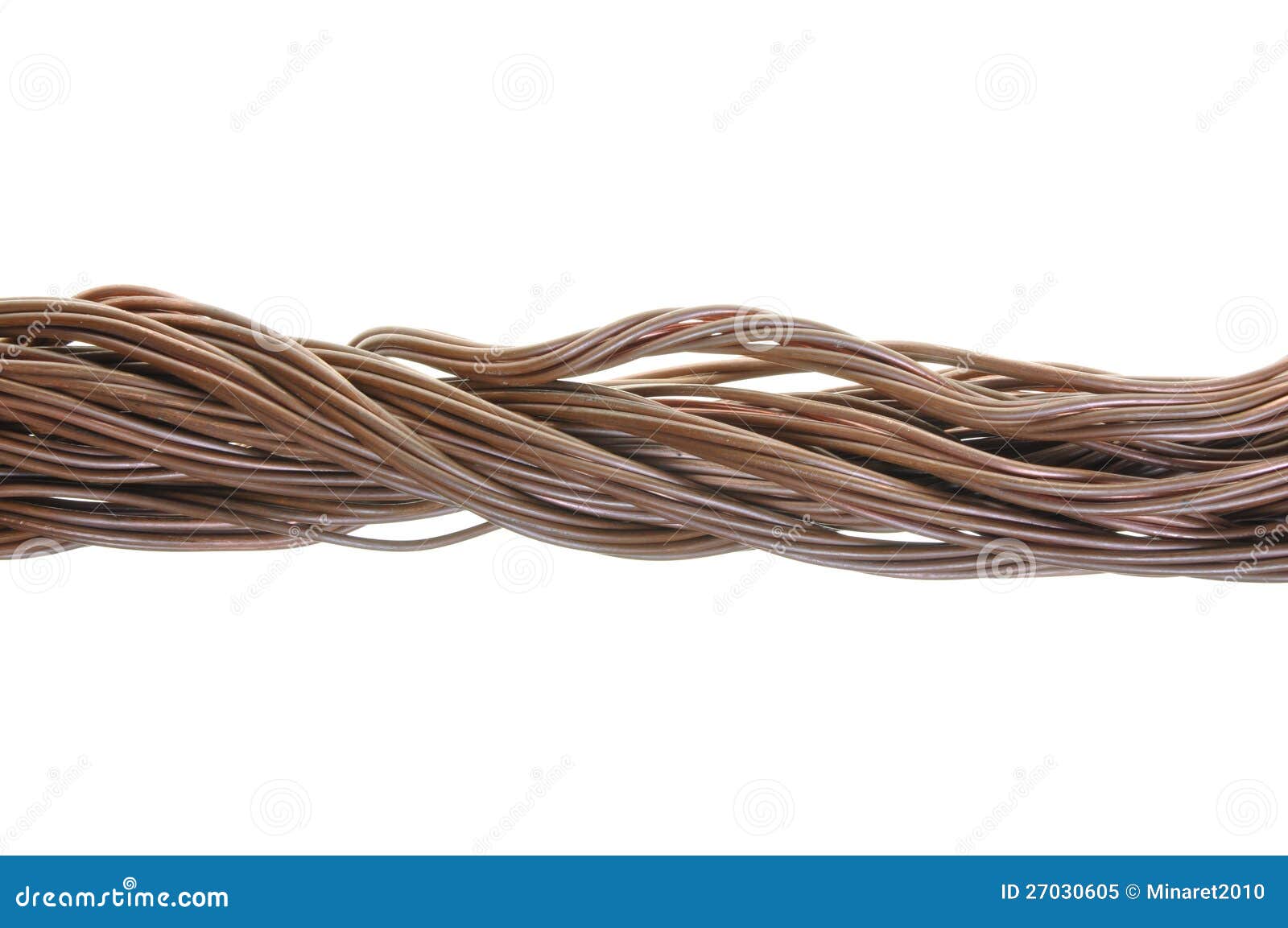 Old twisted wires stock image. Image of electricity, color - 27030605