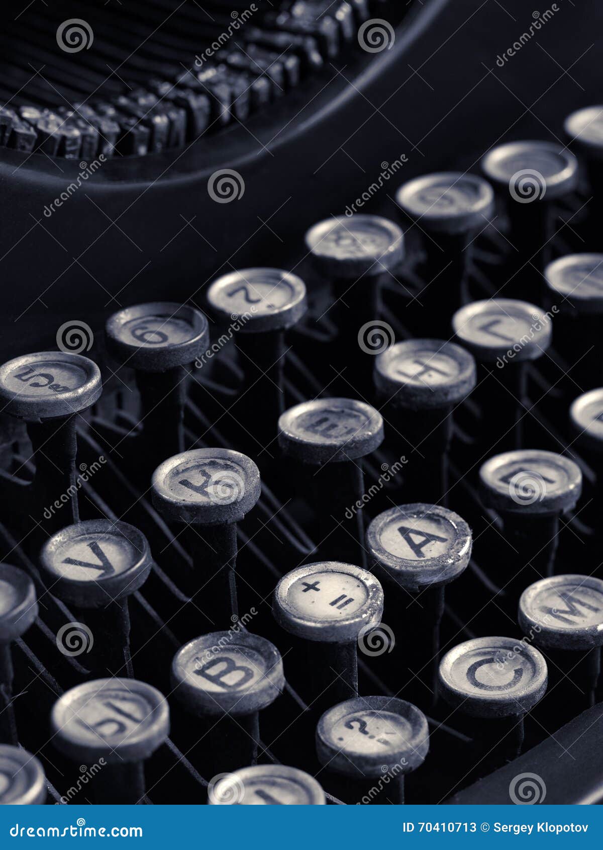 Old Type Writer, Tone Shift Technique. Stock Image - Image of history ...