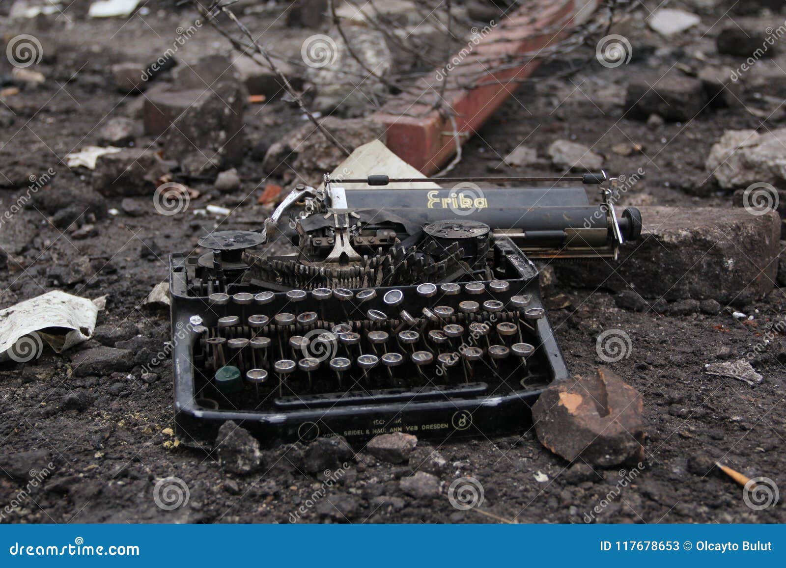 Old type writer world war editorial stock photo. Image of ...
