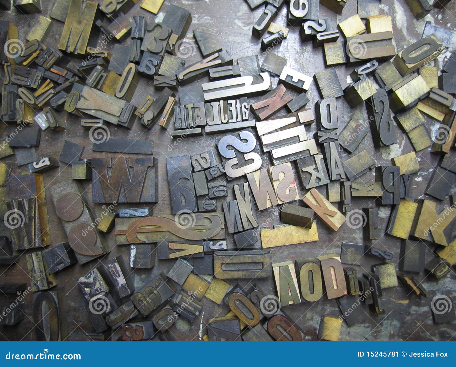 Old Typeset Letters stock image. Image of metal, letters - 15245781