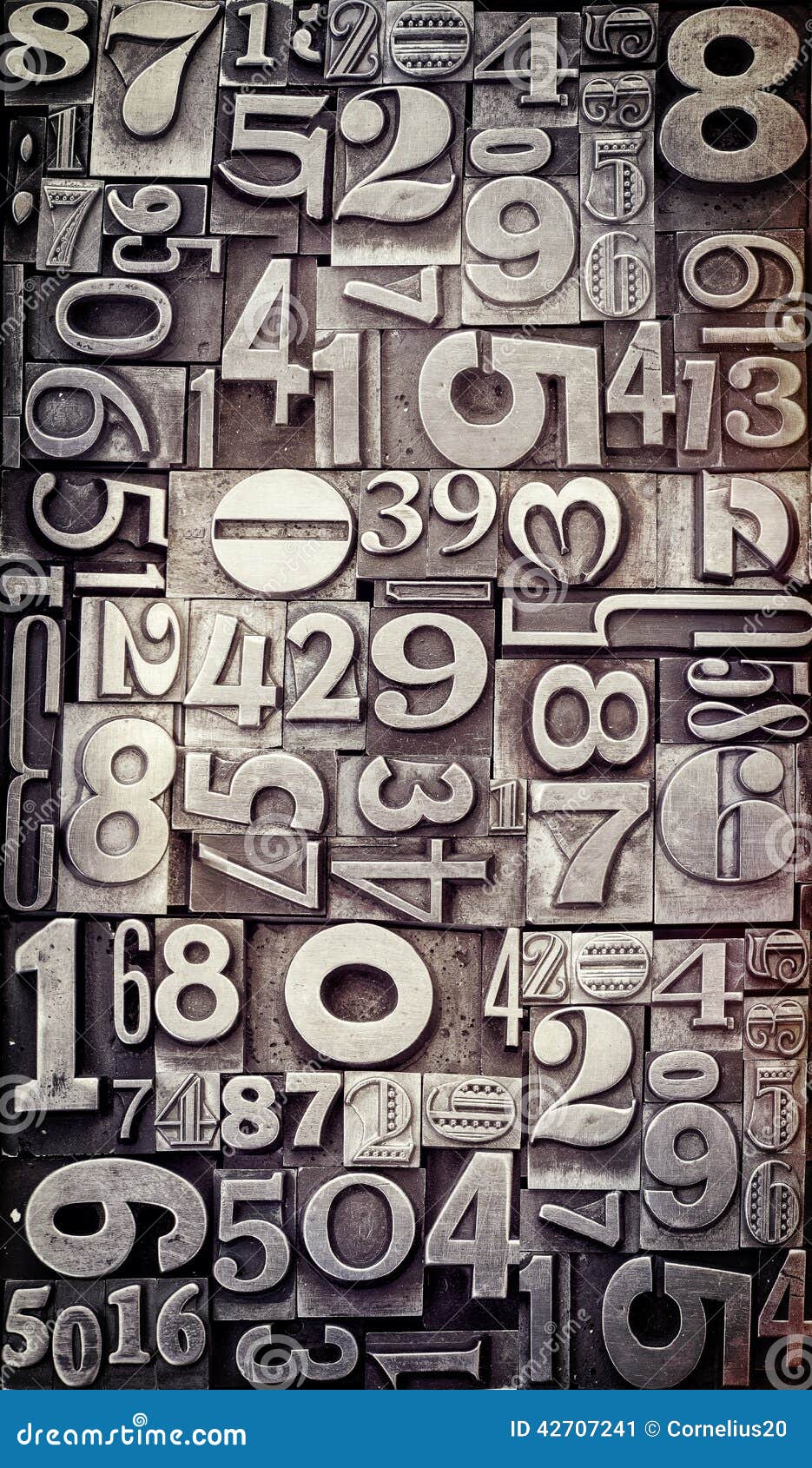 Old typeset stock image. Image of industry, rust, numbers - 42707241