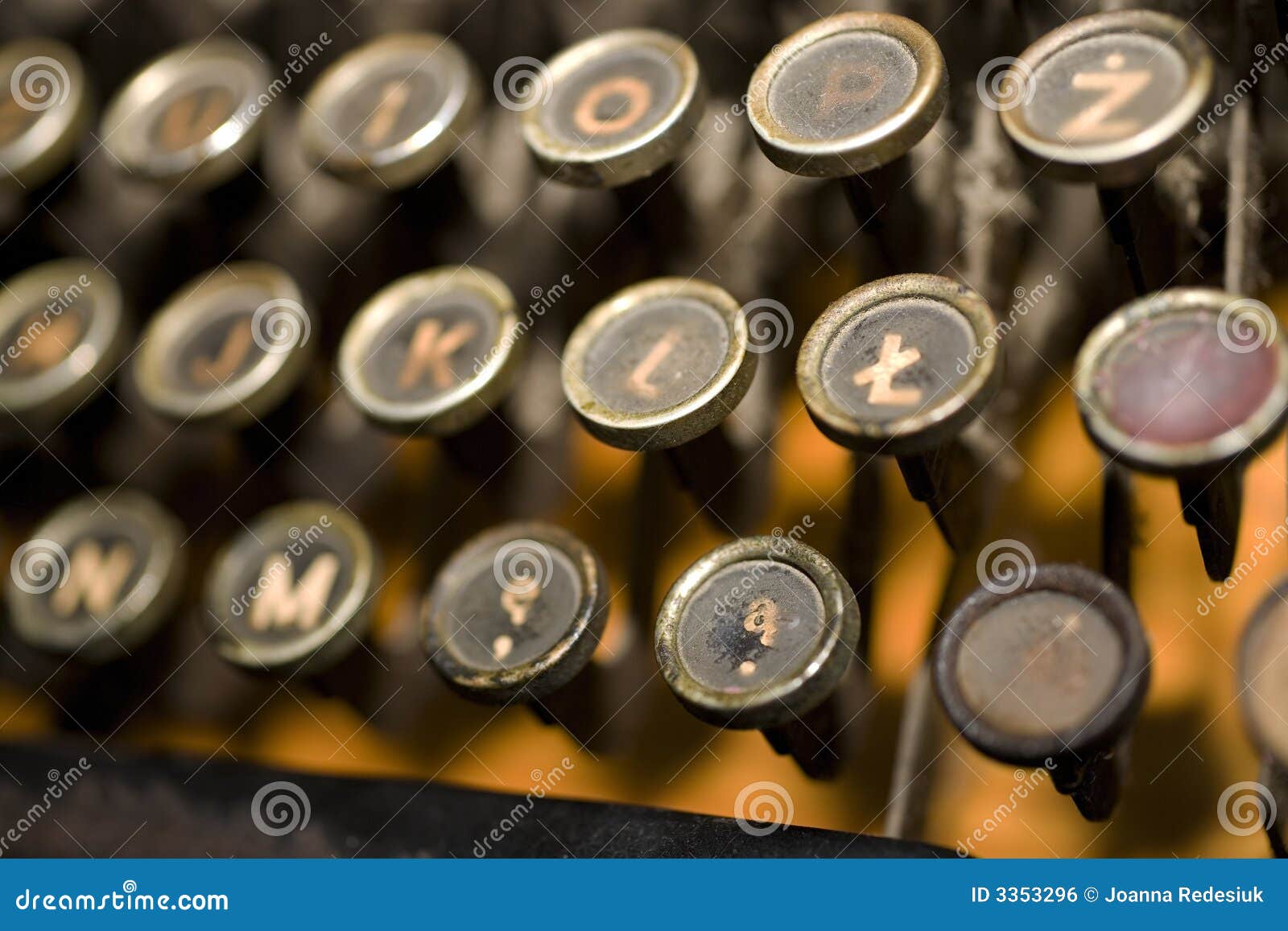 Old typewrite stock photo. Image of black, keys, type - 3353296