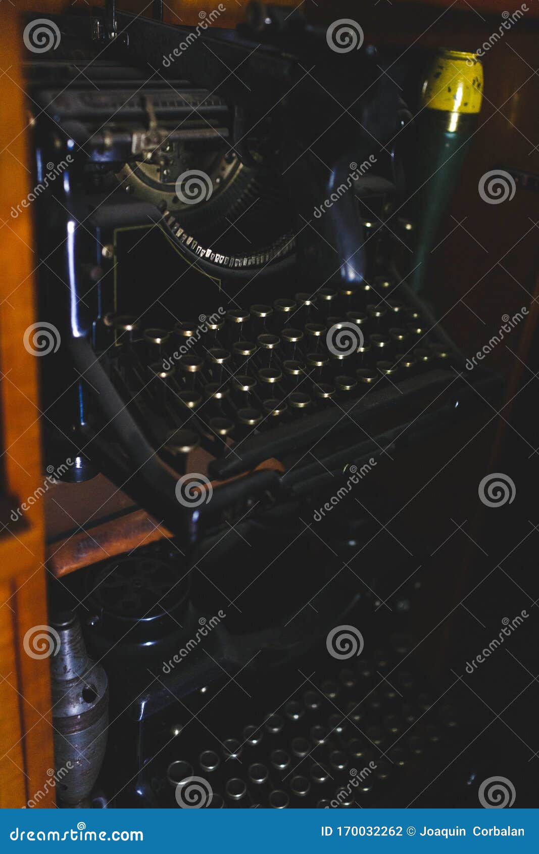 Old Typewriter with Damaged Keys Stock Photo - Image of mechanical ...