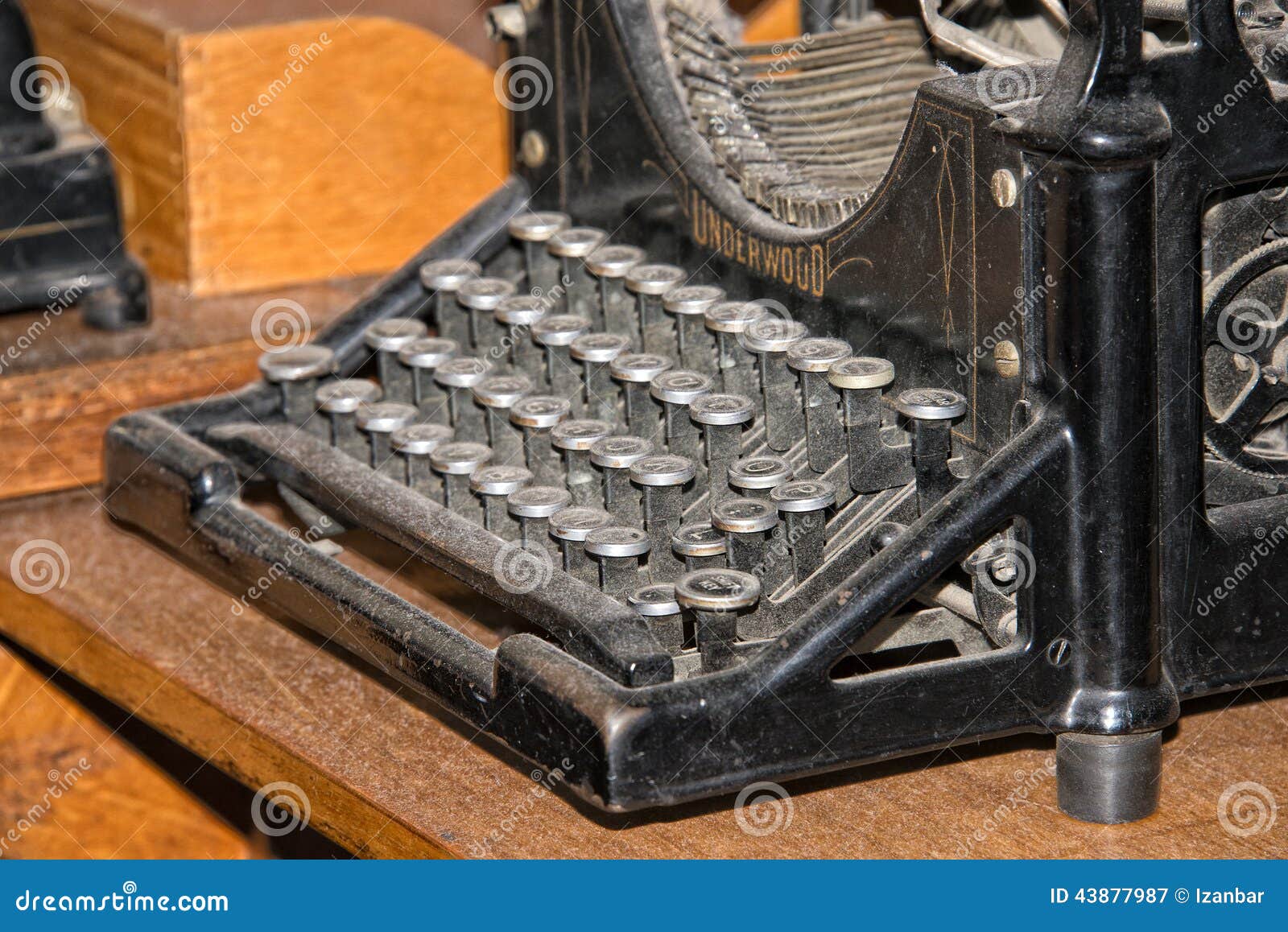 Old Typewriter stock image. Image of sepia, antique, retro - 43877987