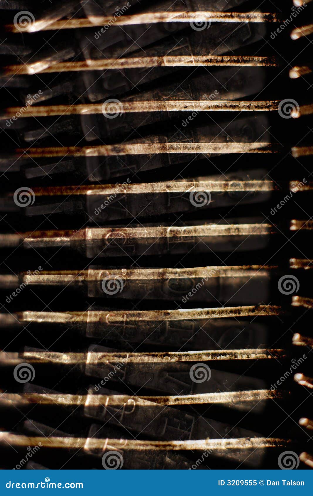 Old typewriter hammers stock image. Image of dated, hammers - 3209555