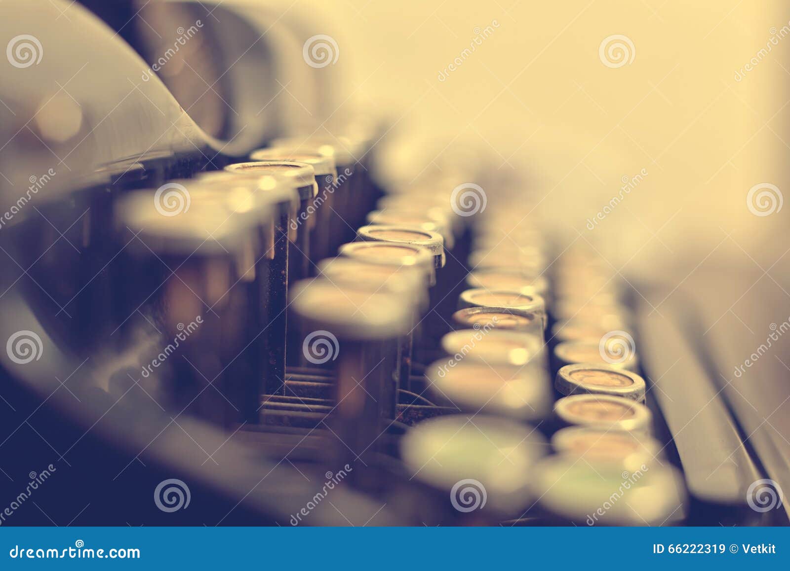 Old typewriter keyboard stock image. Image of close, machine - 66222319