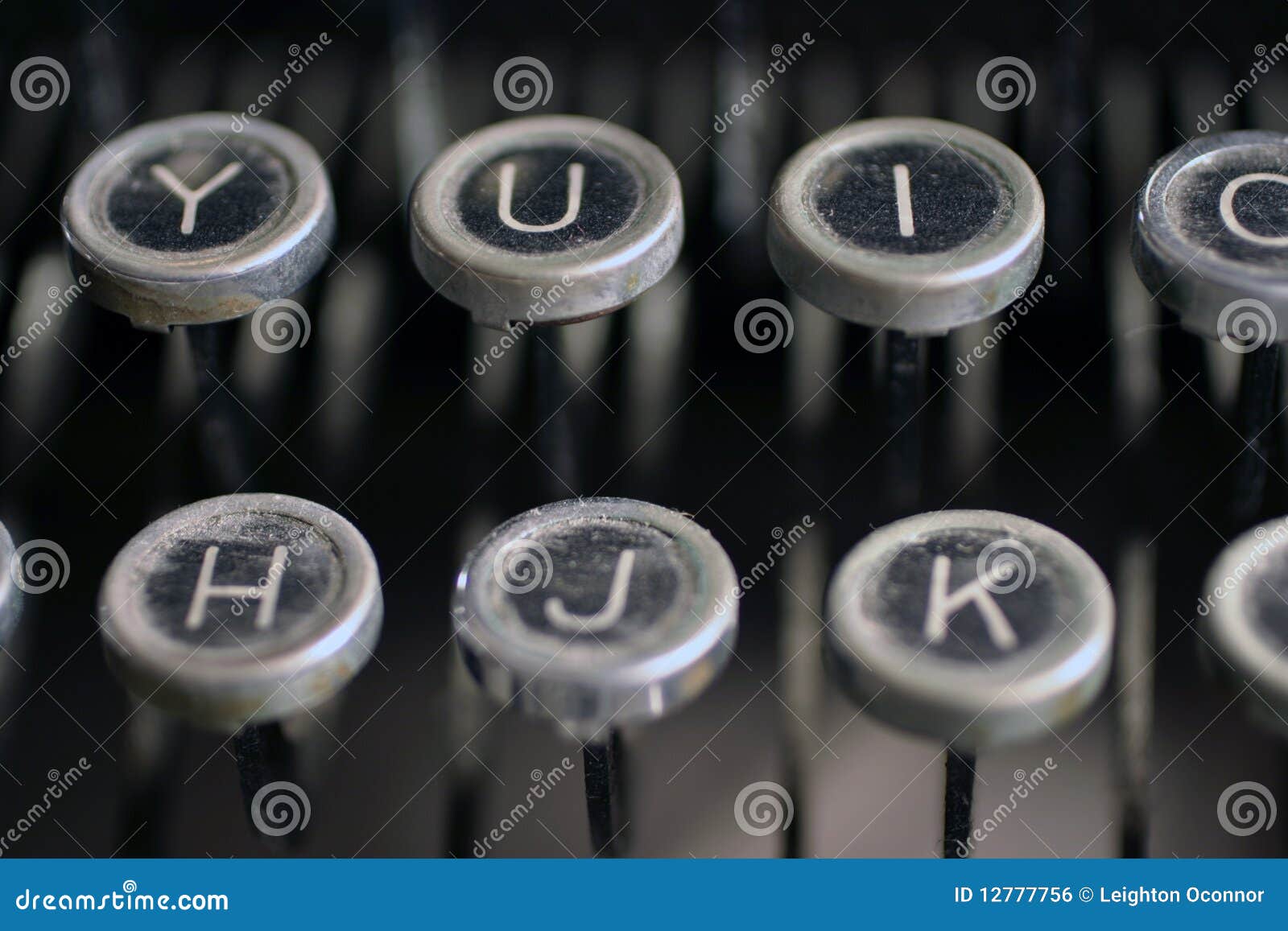 Old typewriter keys stock photo. Image of communication - 12777756