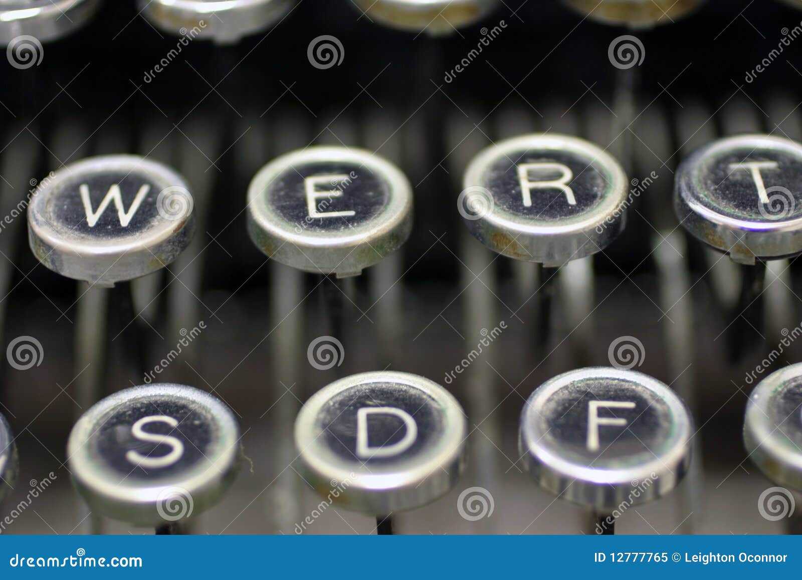 Old typewriter keys stock image. Image of type, typewriter - 12777765