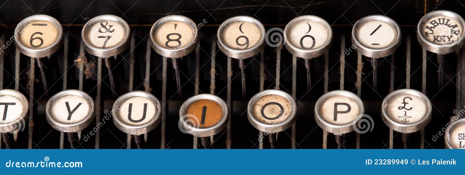 Old typewriter keys stock image. Image of writing, typing - 23289949