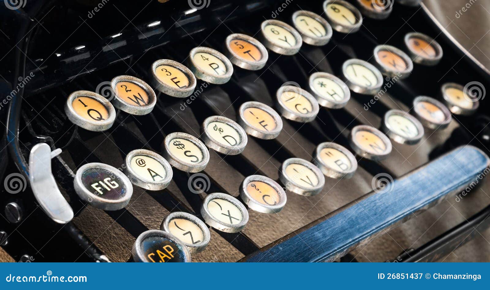 Old Typewriter keys stock image. Image of unused, grungy - 26851437