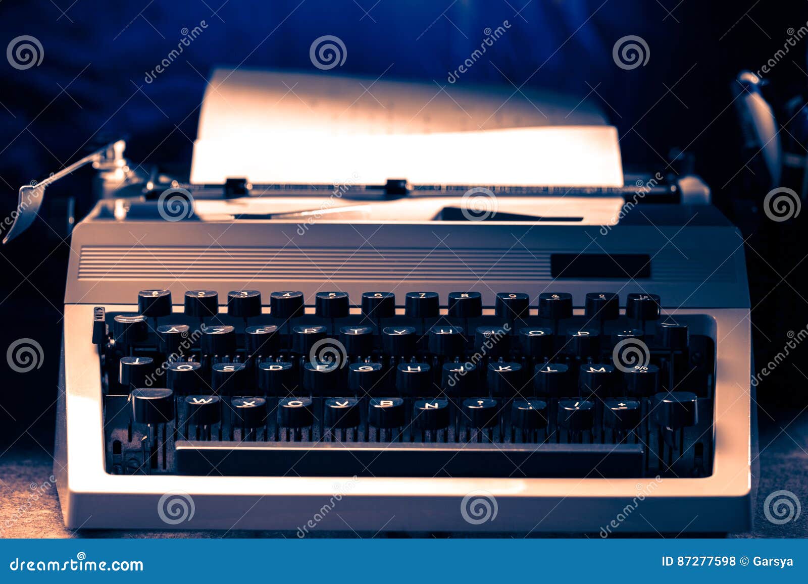 Old Typewriter with Latin Alphabet Stock Photo - Image of obsolete ...