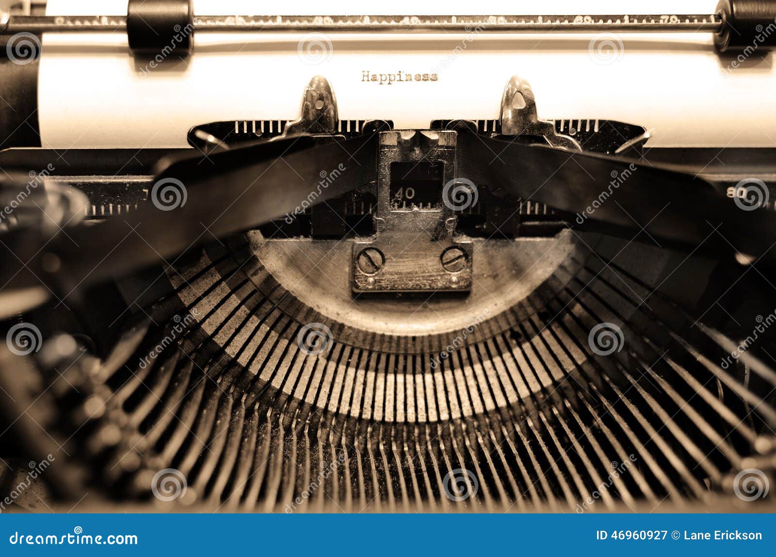 Old Typewriter Letters Typing Stock Image - Image of manual, publishing ...
