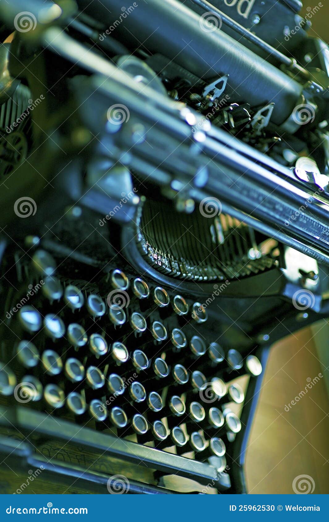 Old Typewriter Machine stock photo. Image of button, machine - 25962530