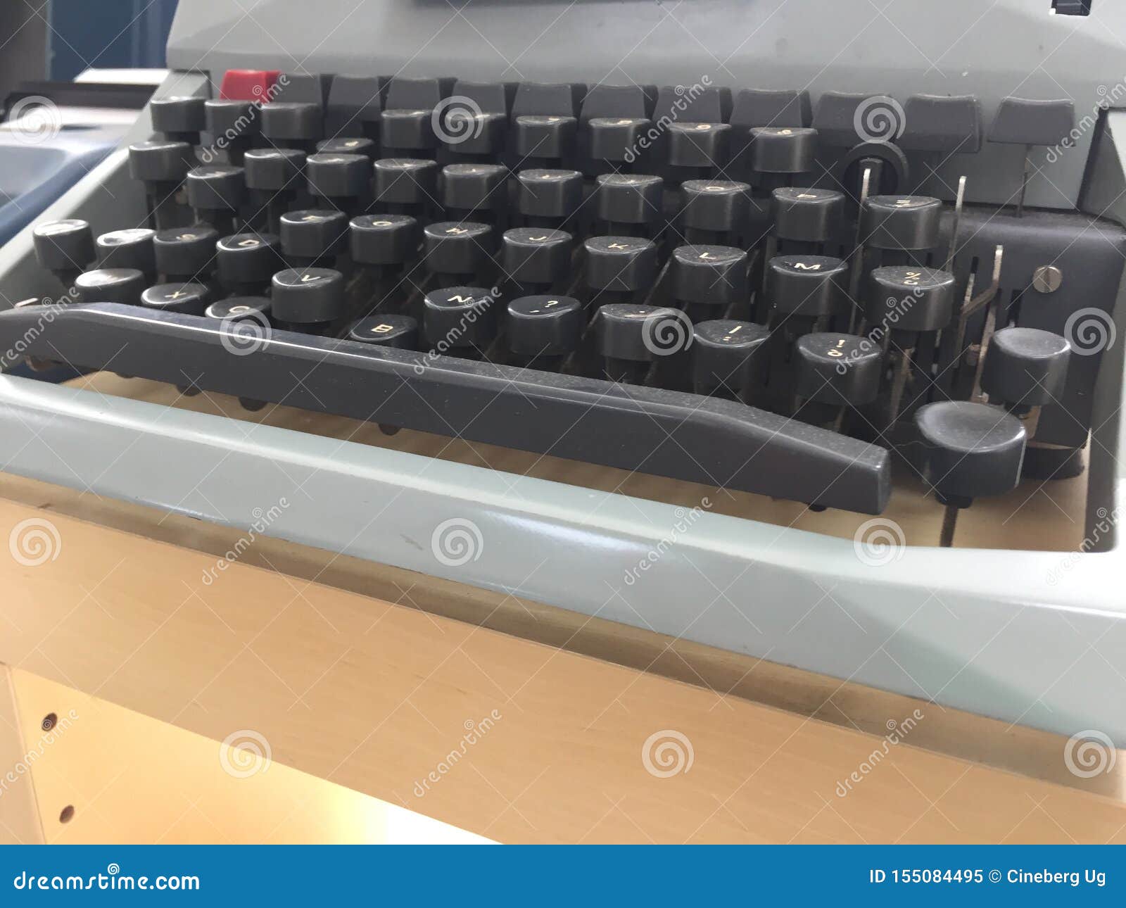 Vintage Typewriting Machine Keys Thai Font Stock Image | CartoonDealer ...