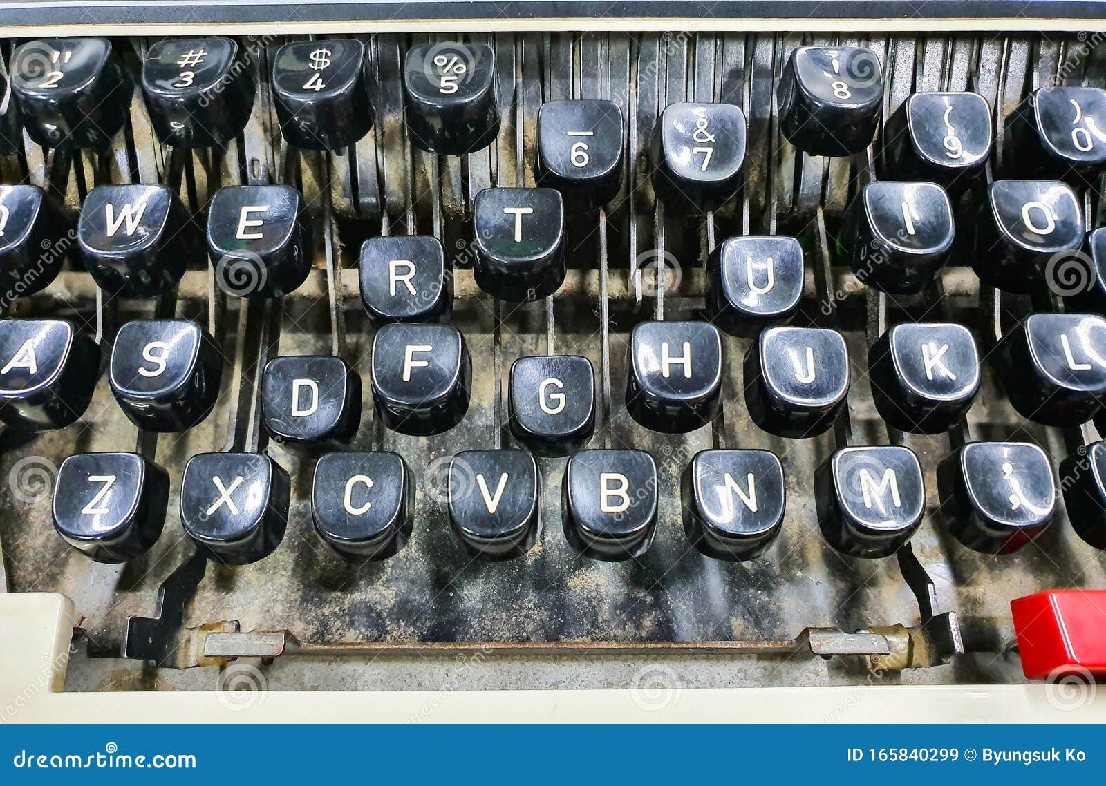 Old typewriter stock image. Image of vintage, write - 165840299