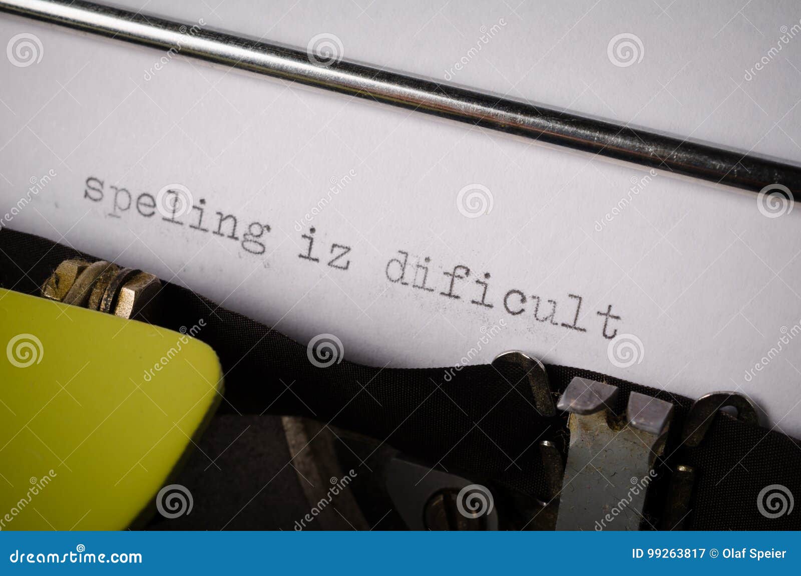 Typed Text with Spelling Mistakes Stock Image - Image of concept ...