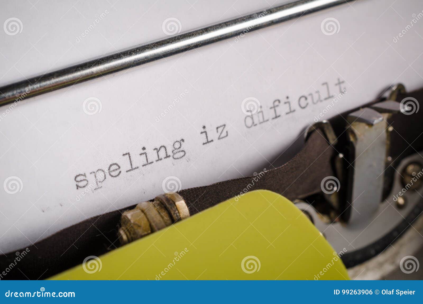 Typed Text with Spelling Mistakes Stock Photo - Image of correction ...