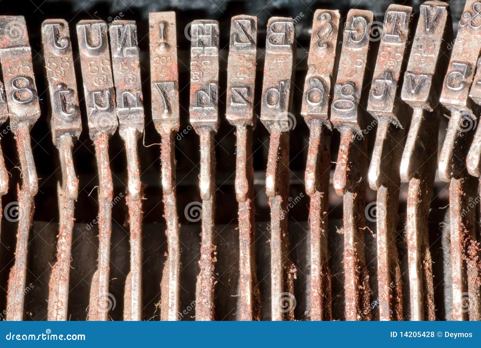 Old Typewriter Type Bars Stock Photo | CartoonDealer.com #39297750