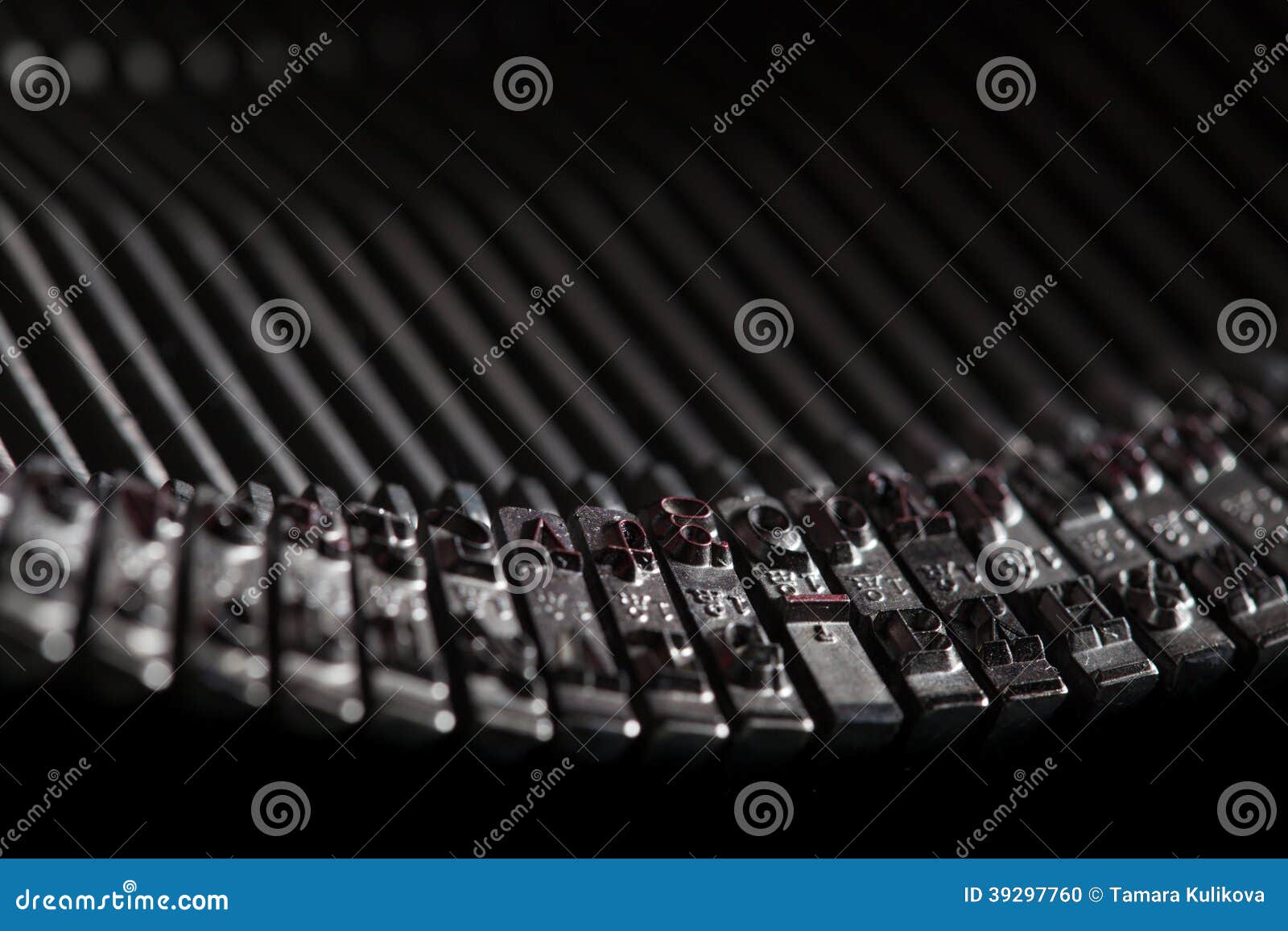 Old Typewriter Type Bars Stock Photo | CartoonDealer.com #39297750