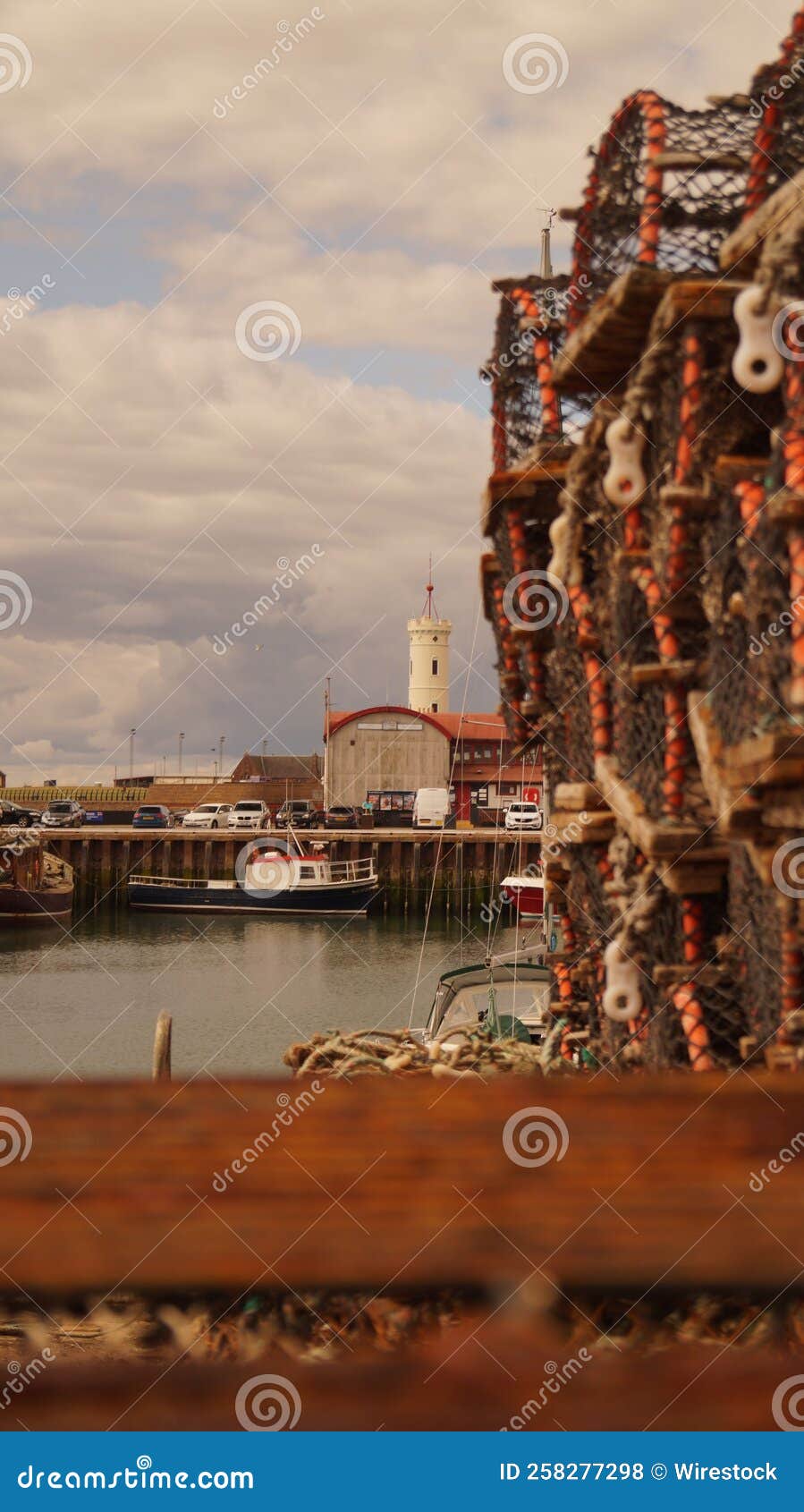 Old, Typical Buildings by the Sea in Scotland, Vertical Editorial Stock ...