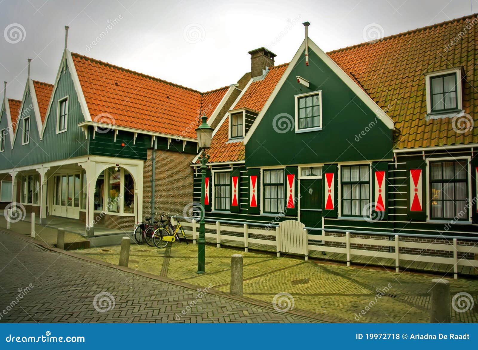 Old typical dutch village stock photo. Image of grass - 19972718