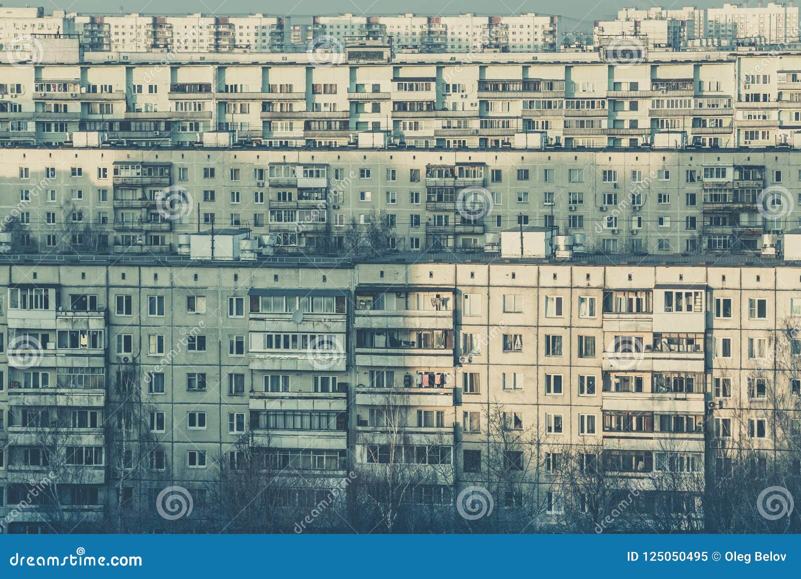 Old Typical Panel Apartment Buildings As a Background or Backdrop ...