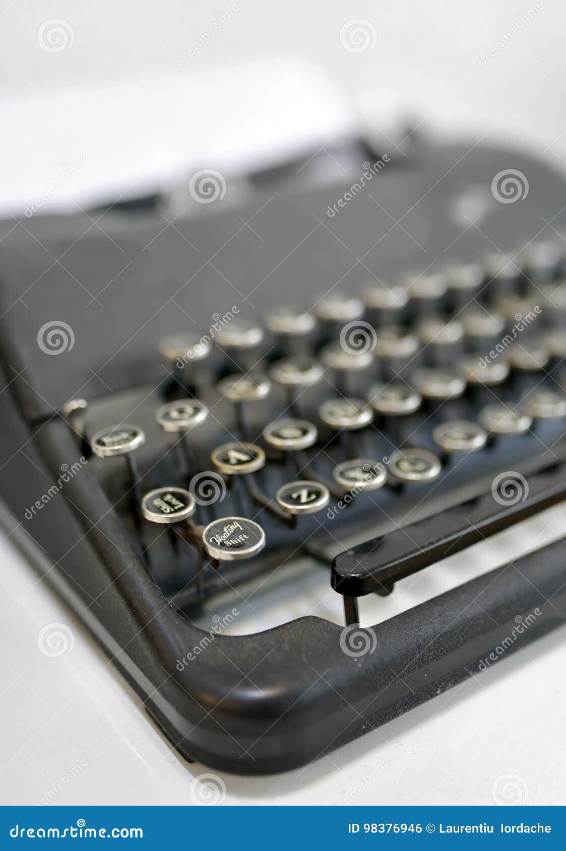 Old typing machine stock photo. Image of retro, ancient - 98376946
