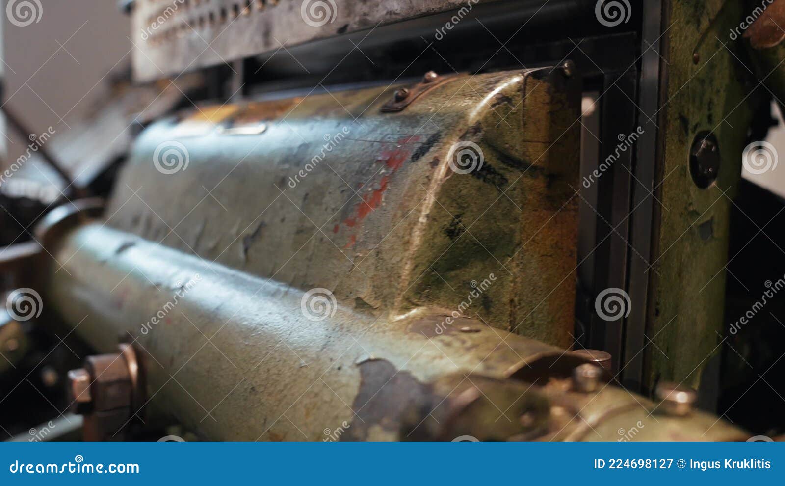 Old Typography Printing Machine in Action. Stock Video - Video of work ...