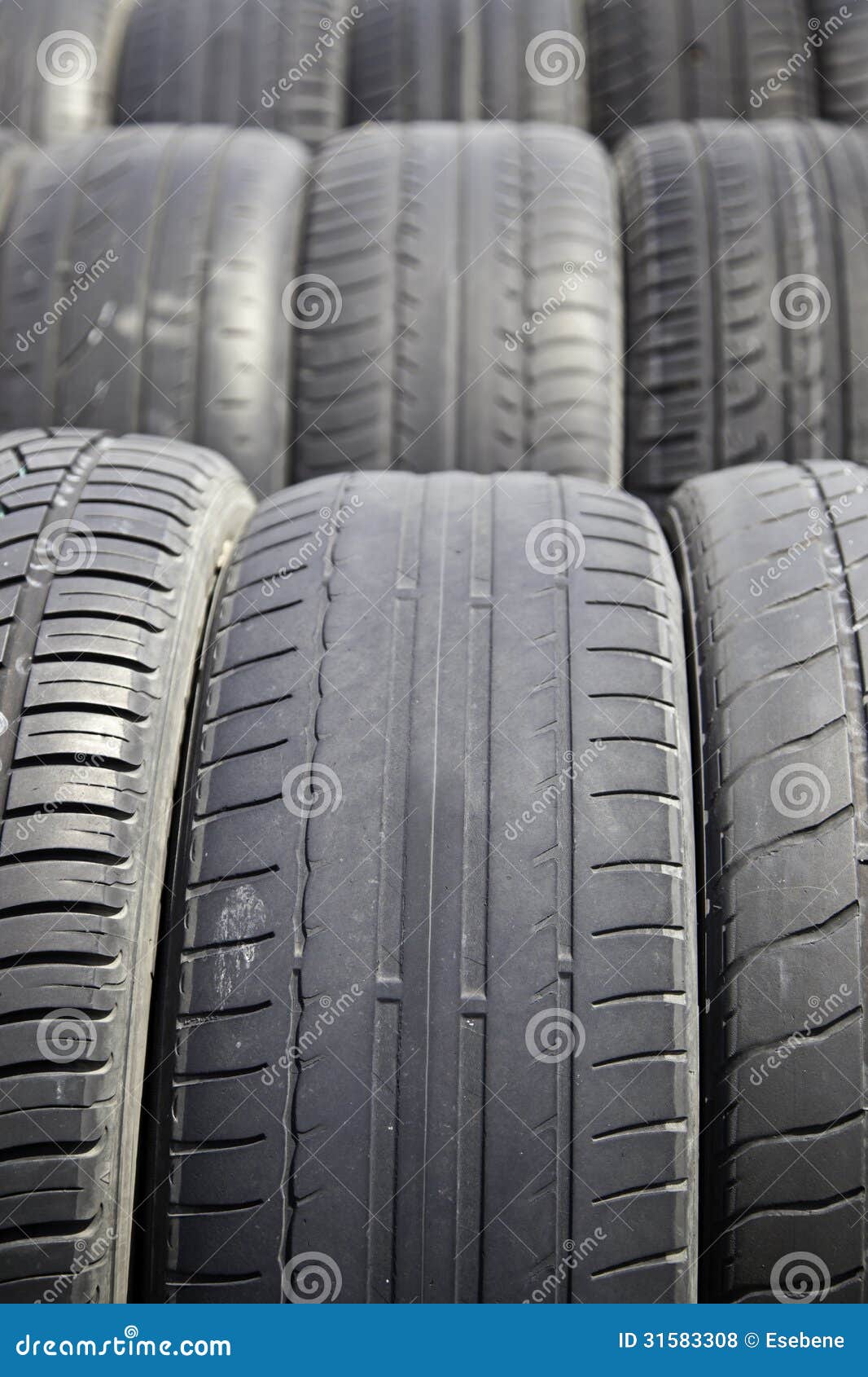 Old tyres stock photo. Image of recycling, industry, filled - 31583308
