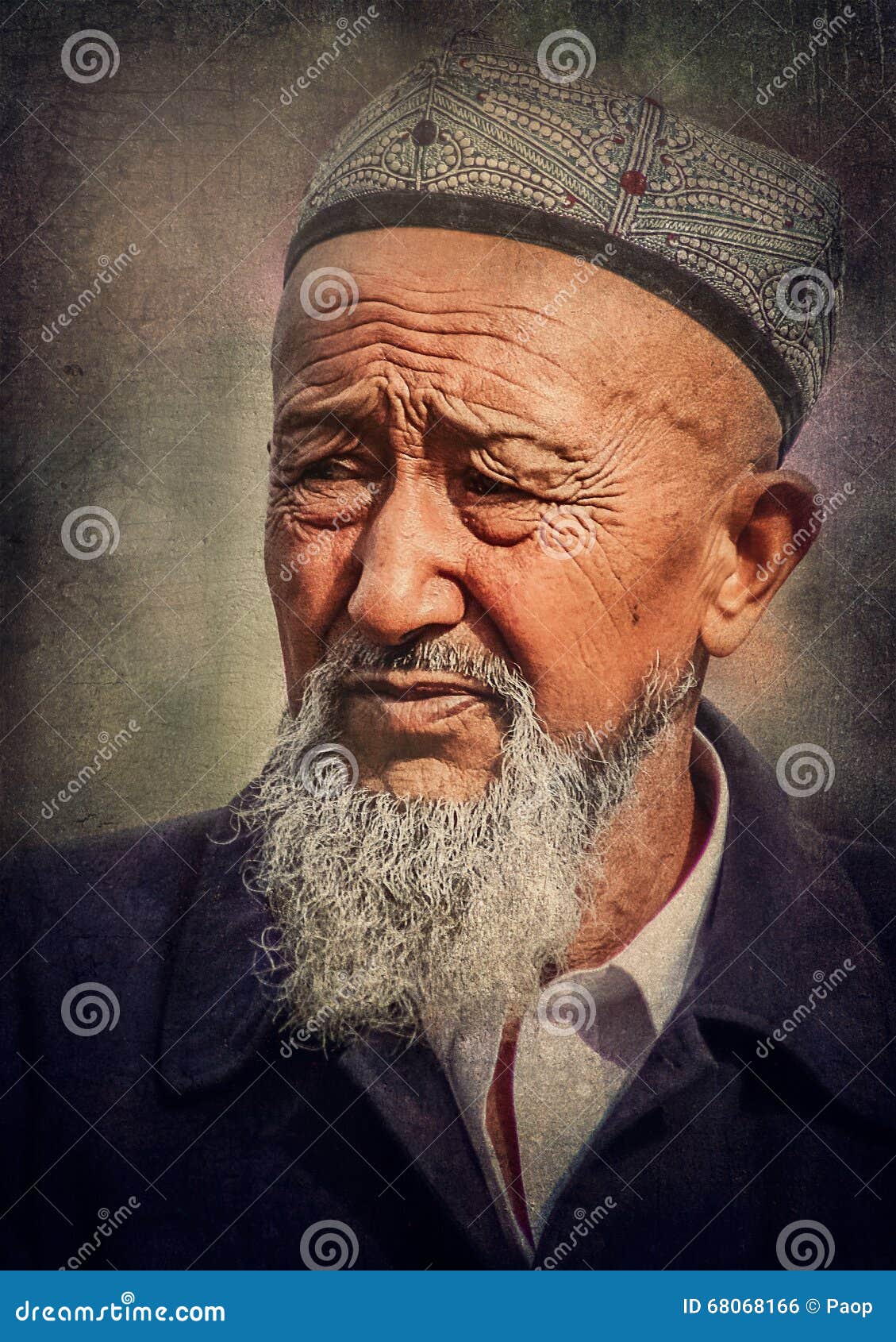 An old Uighur man editorial photo. Image of kashgar, ethnic - 68068166