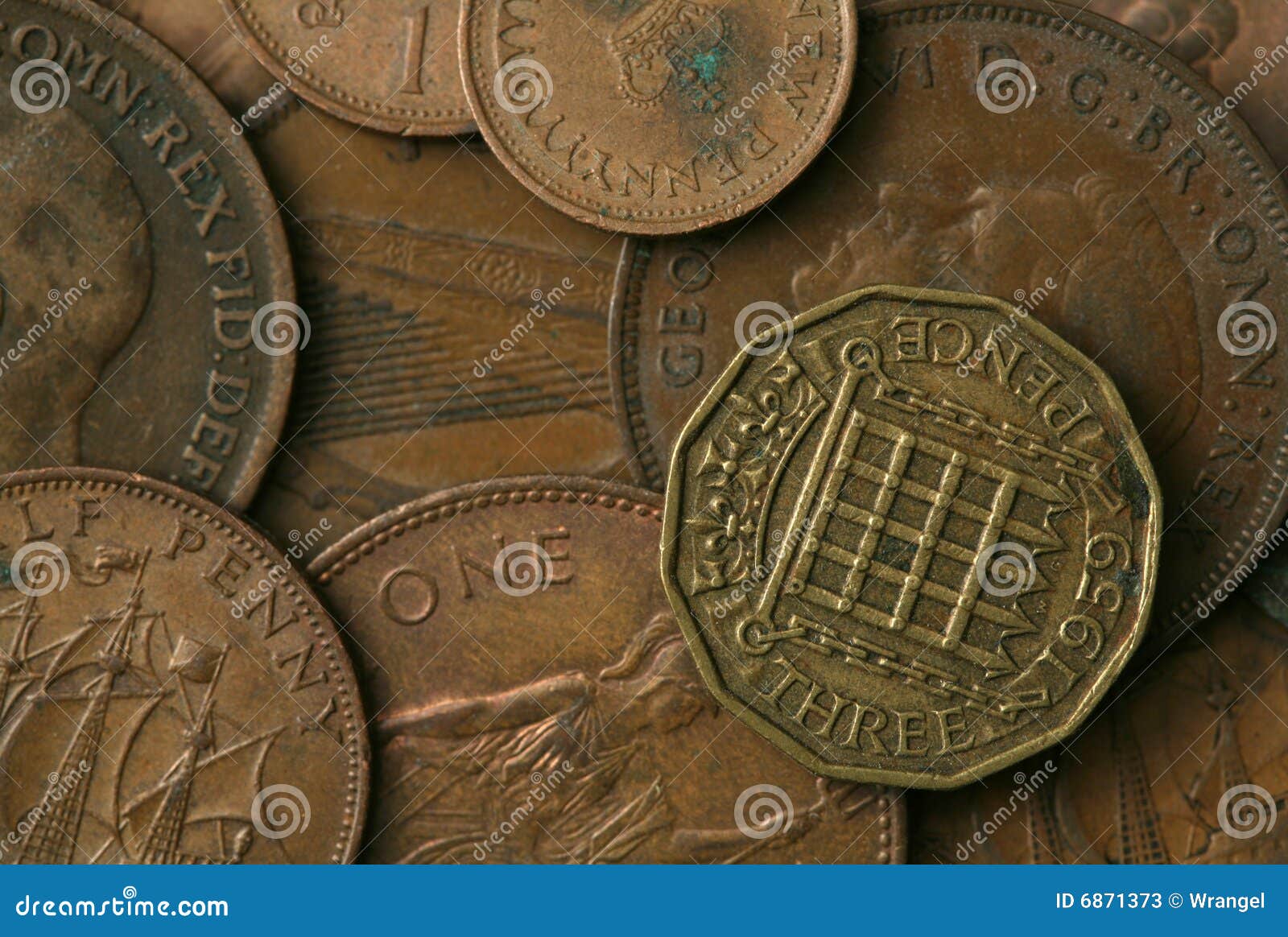 Old UK Coins Texture stock image. Image of bright, business - 6871373