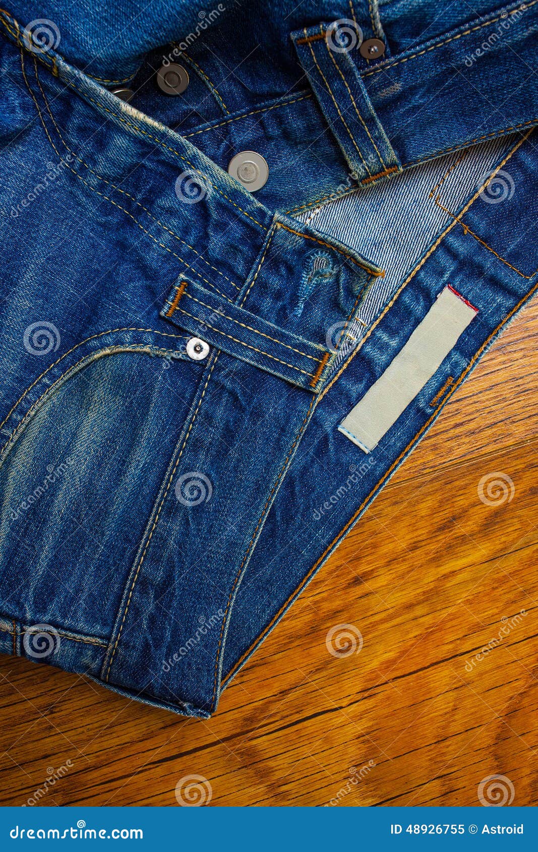 Old unbuttoned jeans stock image. Image of close, fragment - 48926755