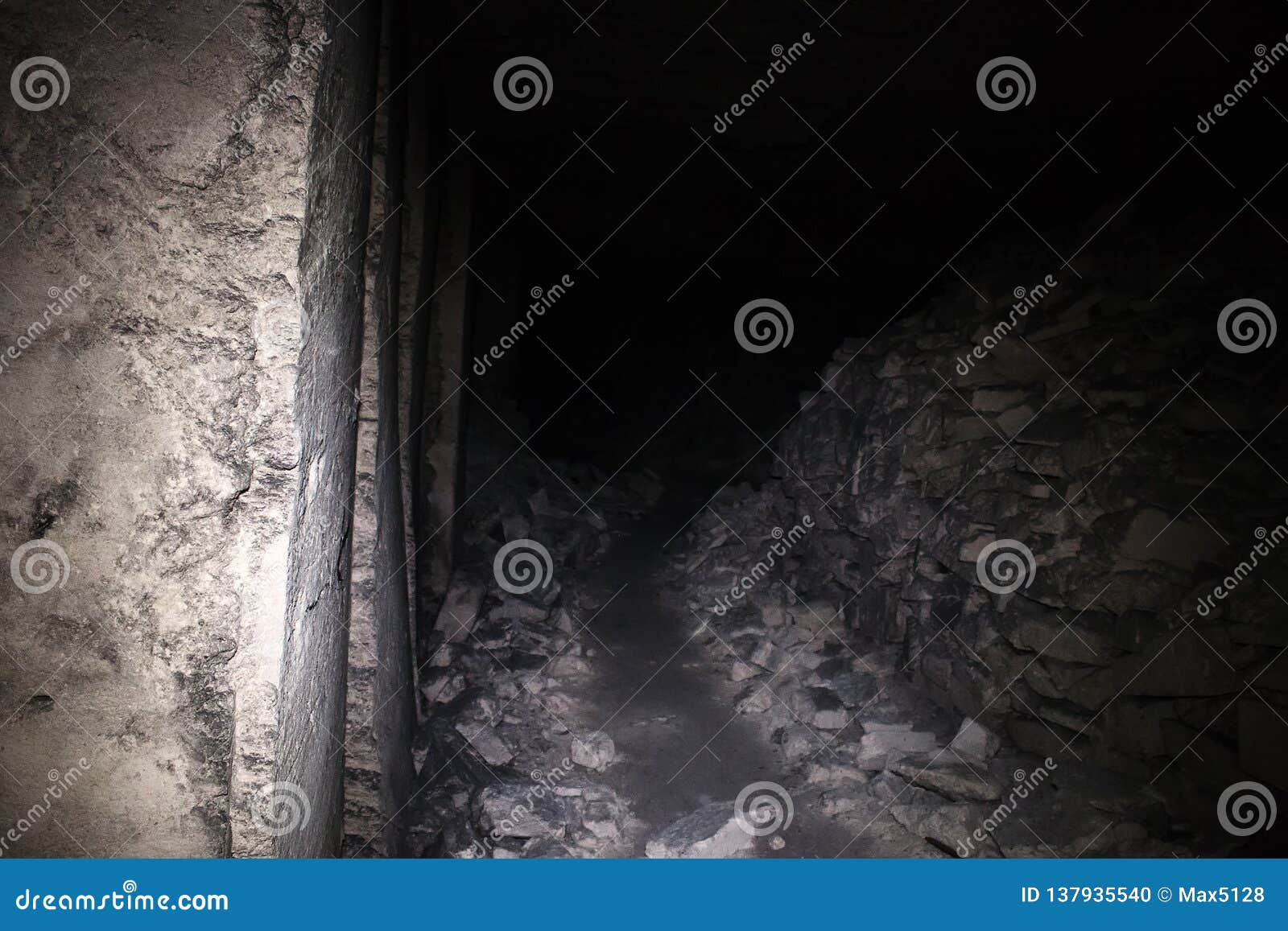 Old underground passage stock photo. Image of catacomb - 137935540