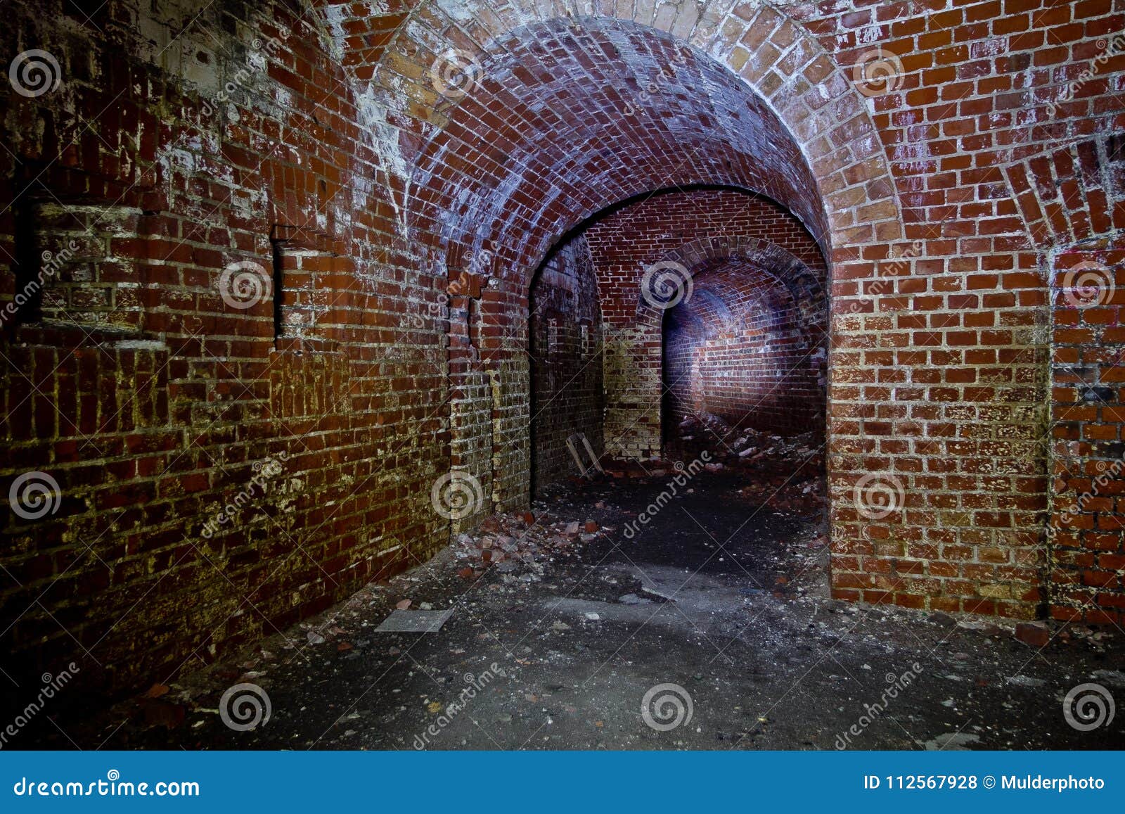 Old Underground Passage Under German Fortification Castle Stock Photo ...
