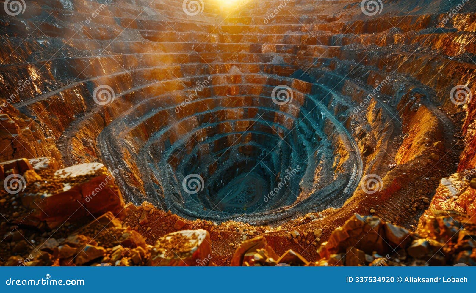 The Old Underground Tunnel of the Gold Mine. Gold Mining in the Mine ...