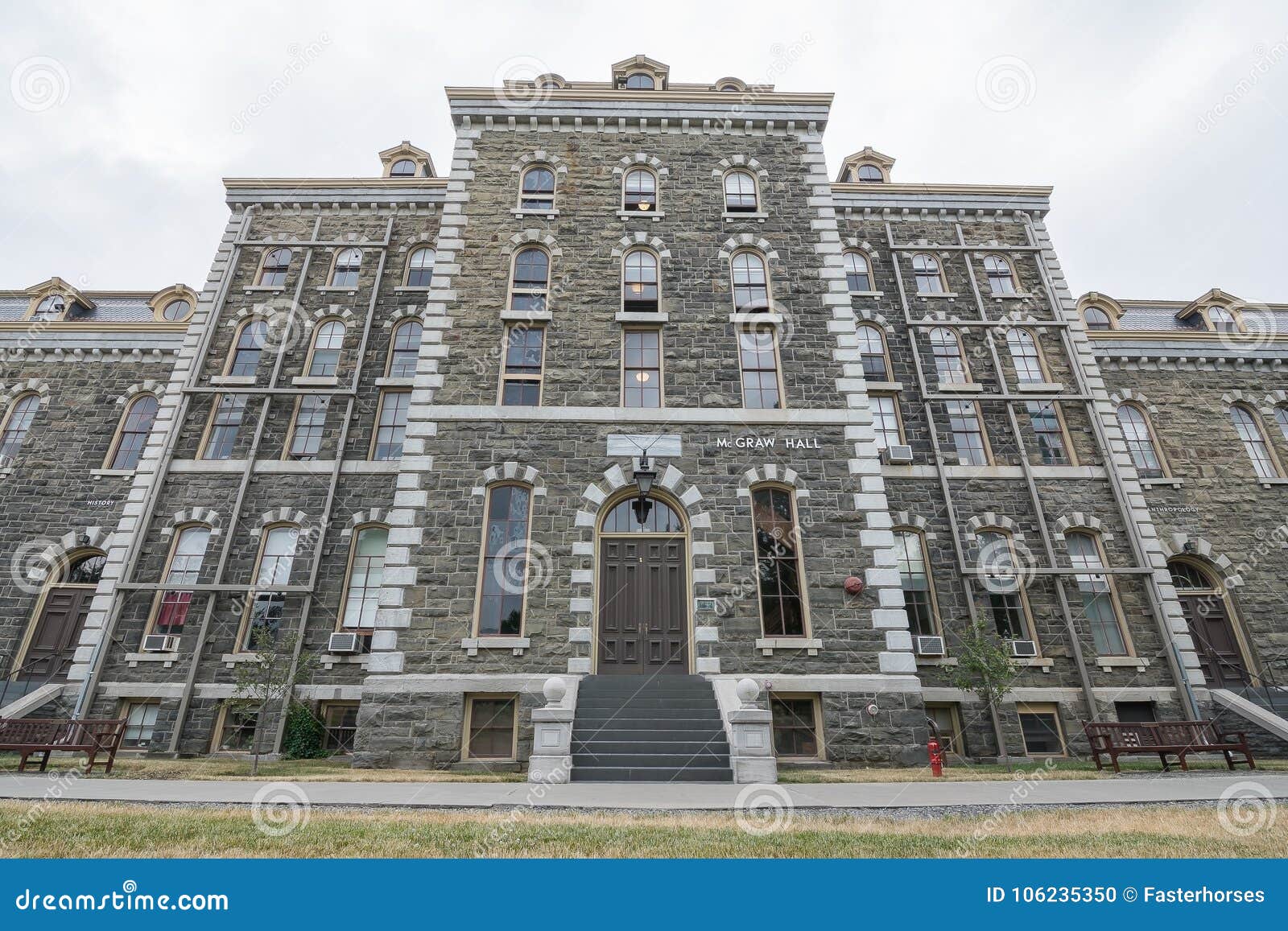Old University Building at Cornell. Stock Photo - Image of overcast ...