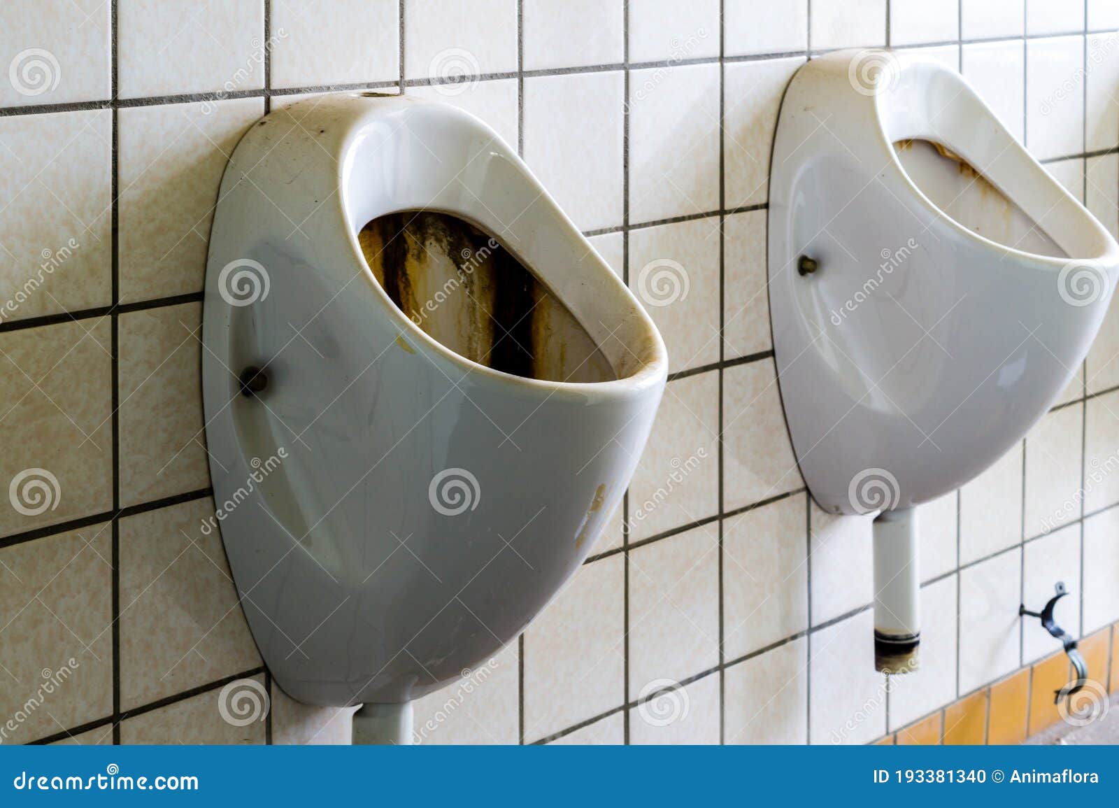 Old urinal toilet stock photo. Image of renovation, hall - 193381340