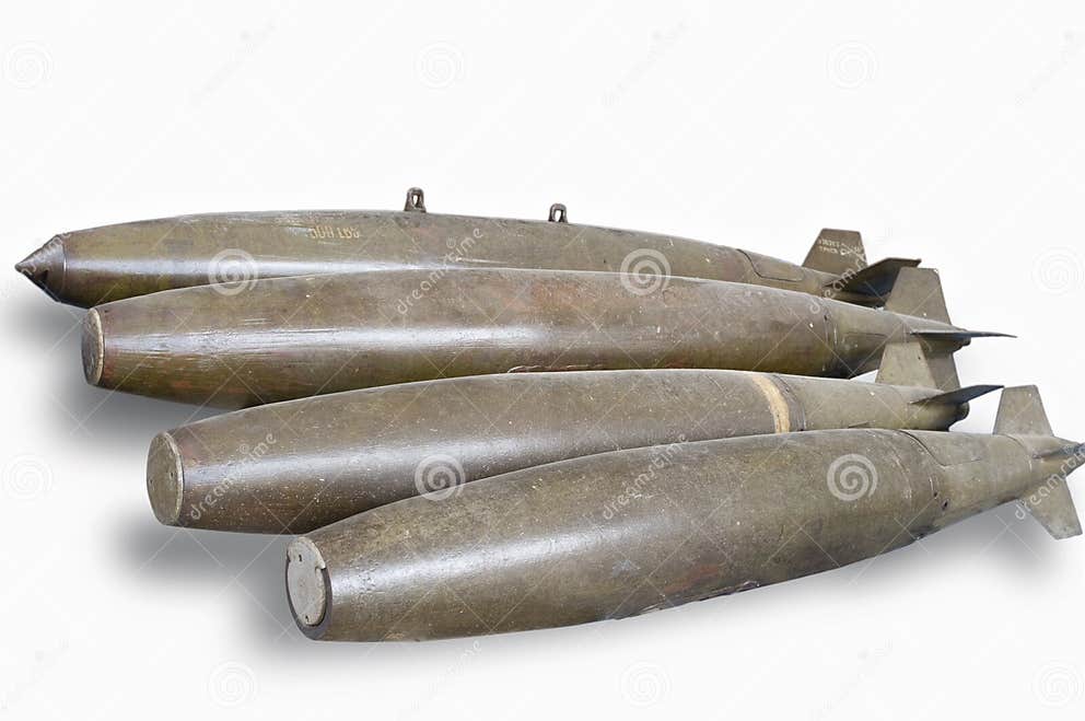 Old US bombs stock photo. Image of battlefield, battle - 21228062