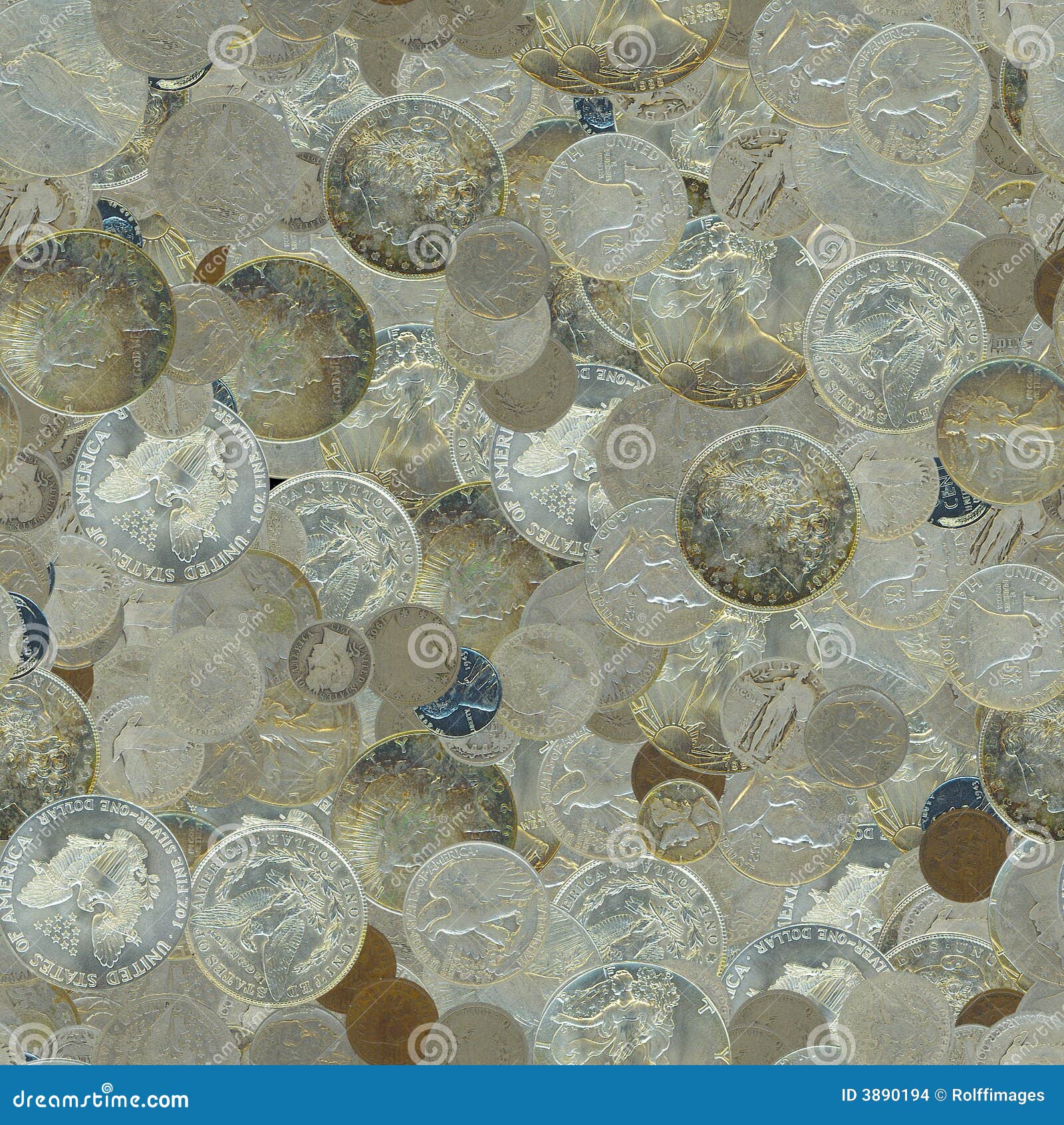 Old US coins pattern stock photo. Image of bill, investment - 3890194