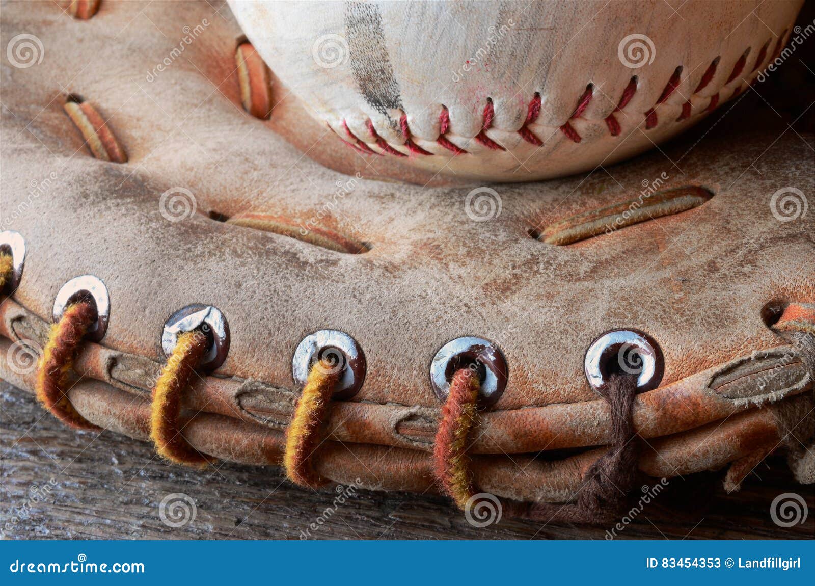 Old Used Baseball Equipment Stock Image - Image of seam, used: 83454353