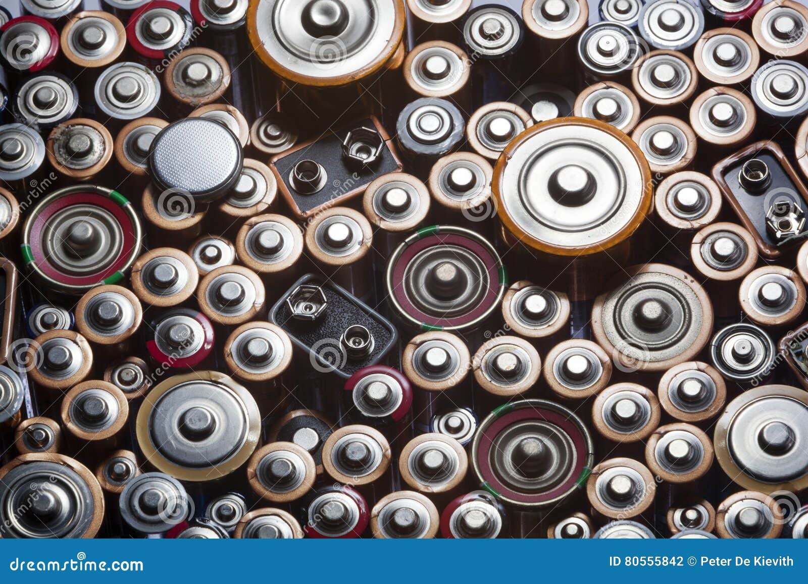 Old used batteries stock photo. Image of exhausted, size - 80555842