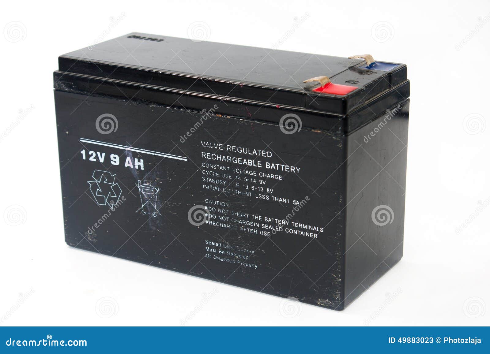 Old and Used Black 12V Battery Stock Image - Image of accumulator ...